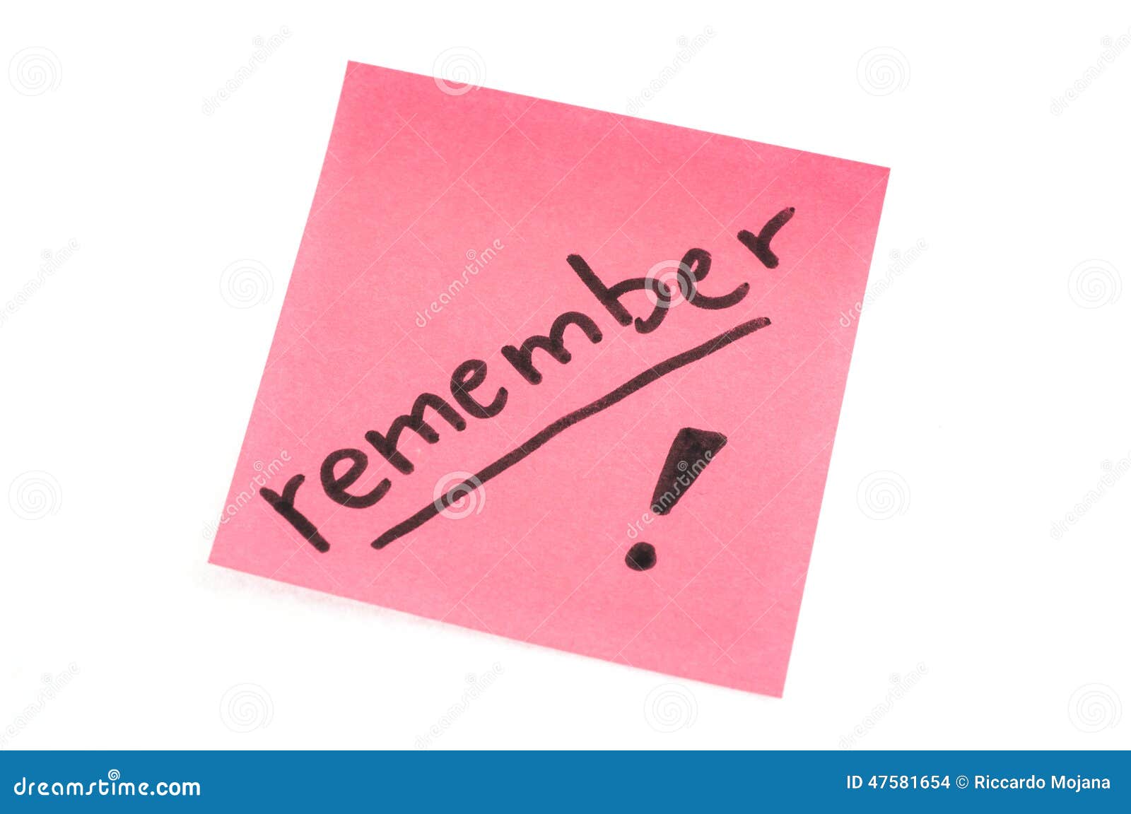 Remeber note stock photo. Image of reminder, adhesive - 47581654