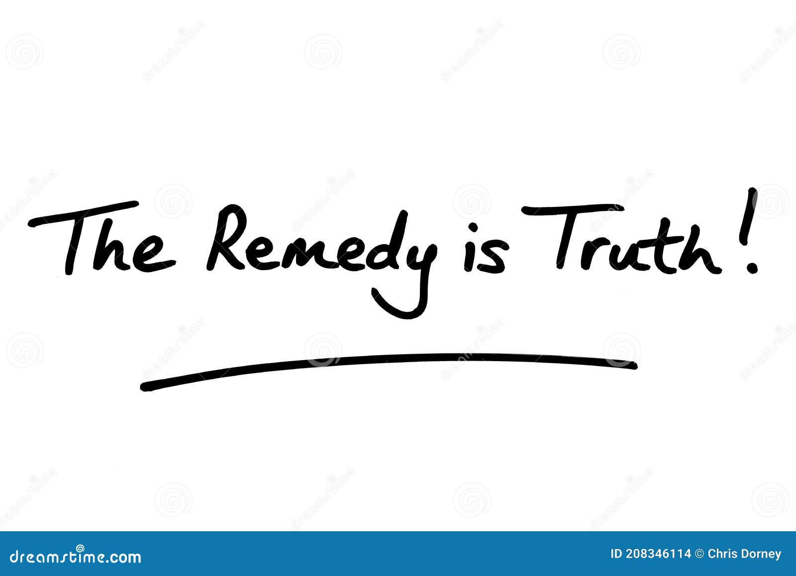 The Remedy is Truth stock illustration. Illustration of cure - 208346114