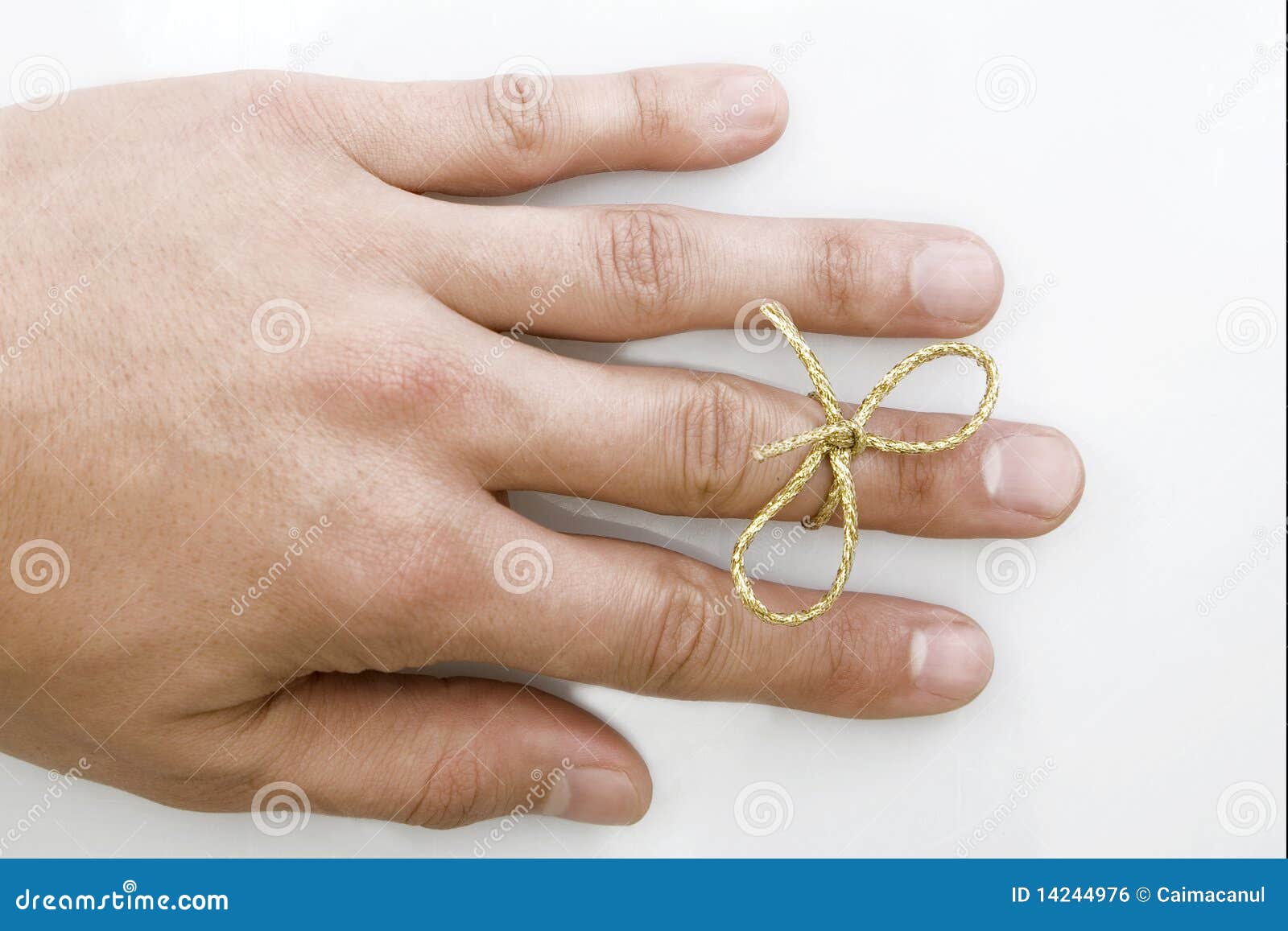 Remember stock photo. Image of person, knot, alzheimer - 14244976