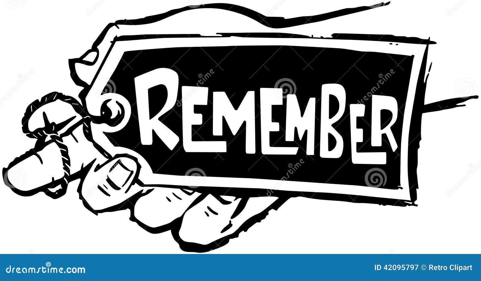 Remember stock vector. Illustration of 1940, graphics - 42095797
