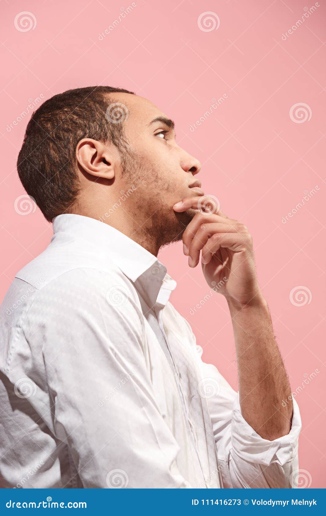 Young Serious Thoughtful Businessman. Doubt Concept. Stock Image ...