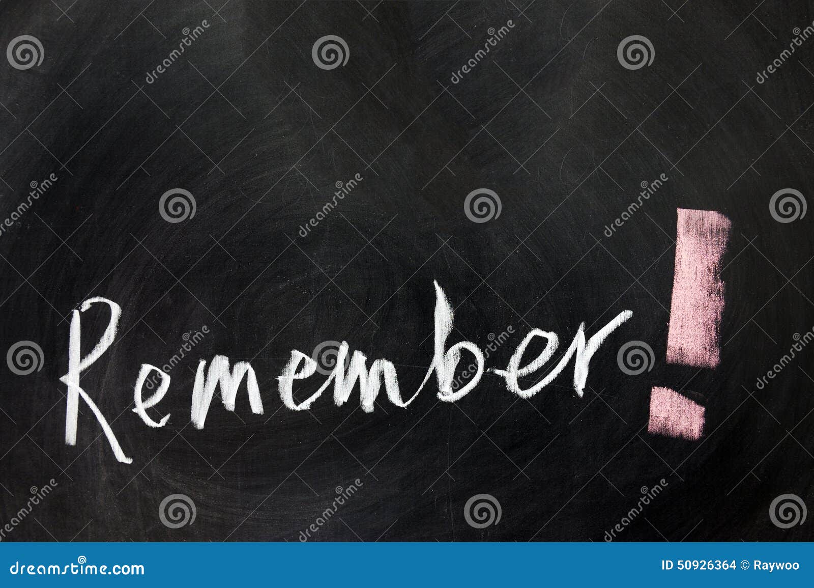 Remember stock photo. Image of blackboard, write, conceptual - 50926364