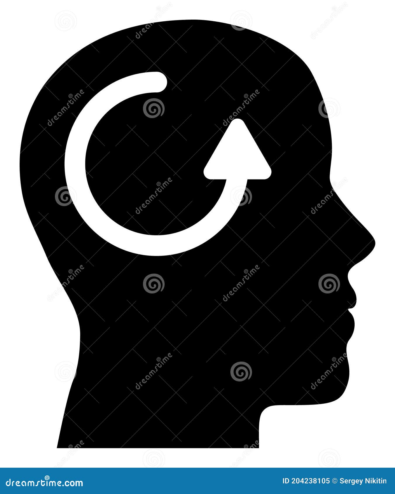 Remember Flat Icon Image stock illustration. Illustration of back ...