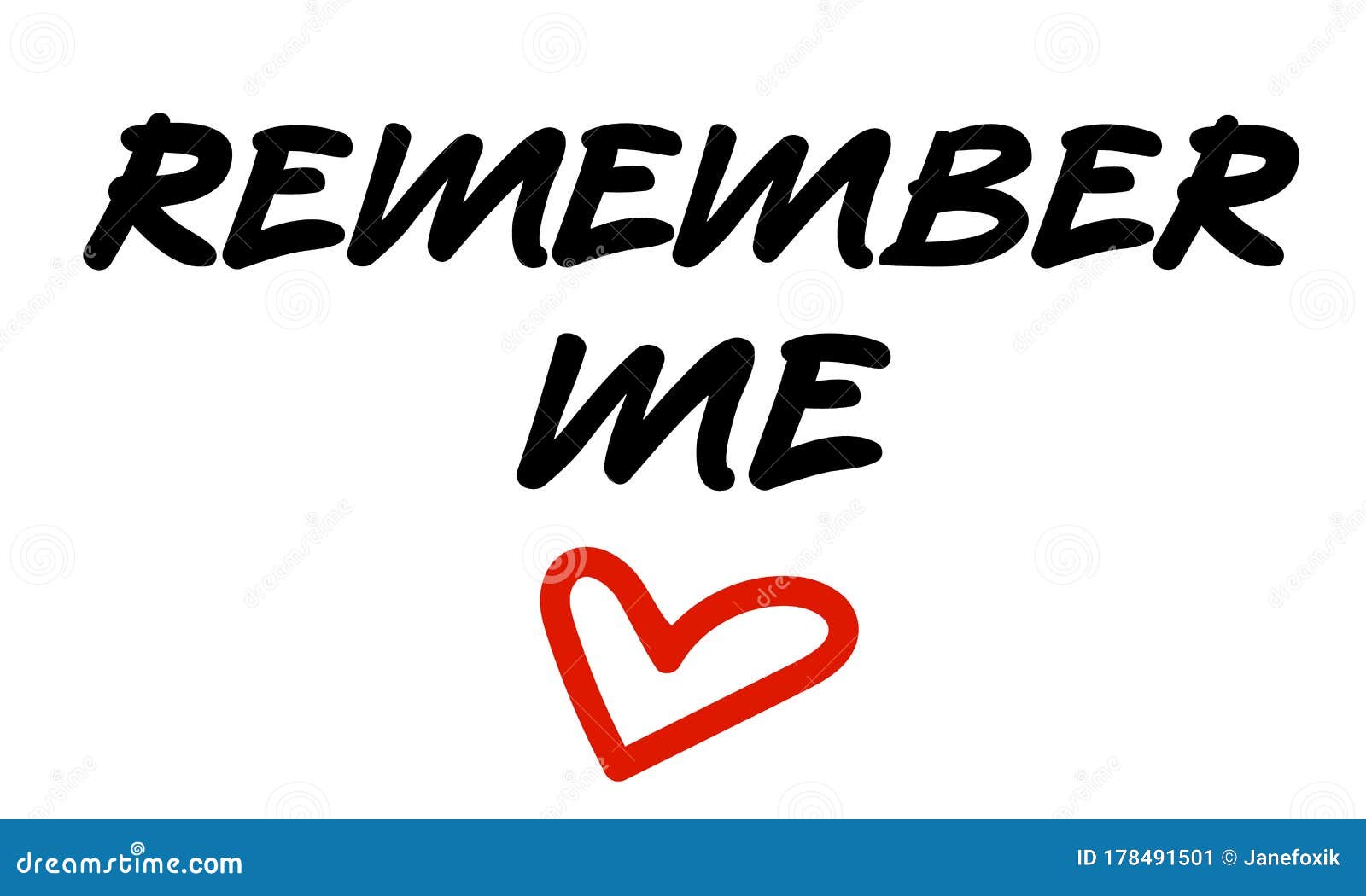 Remember Me Sign, Hand Lettering Vector Words To Use As Design Element ...