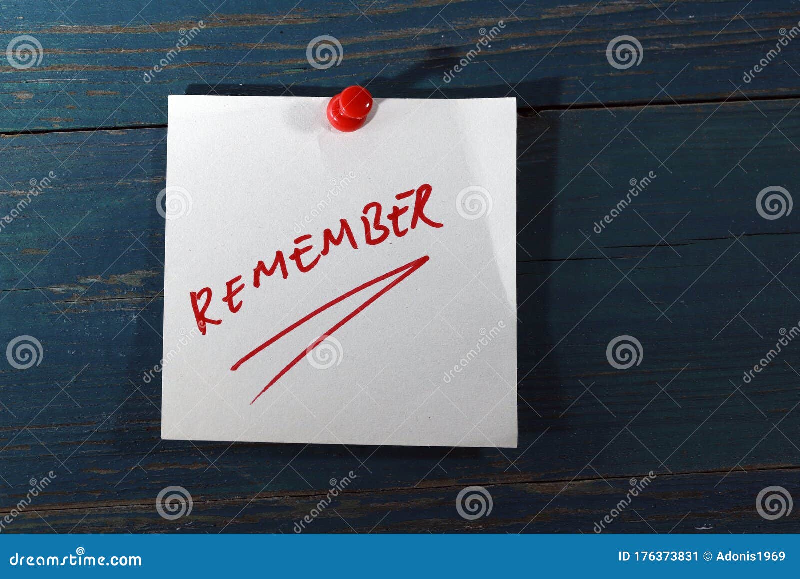 Remember post it stock image. Image of memo, notepaper - 176373831