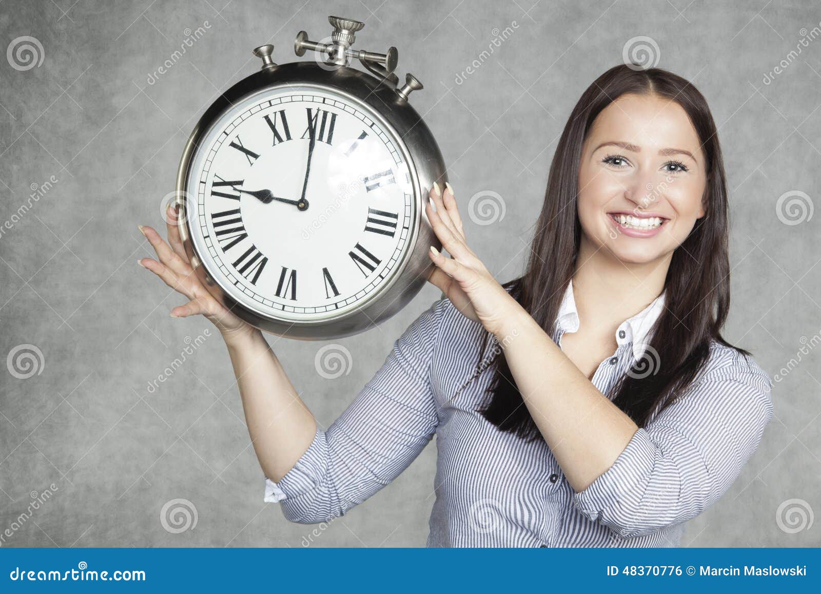 Remember about punctuality stock photo. Image of employee - 48370776