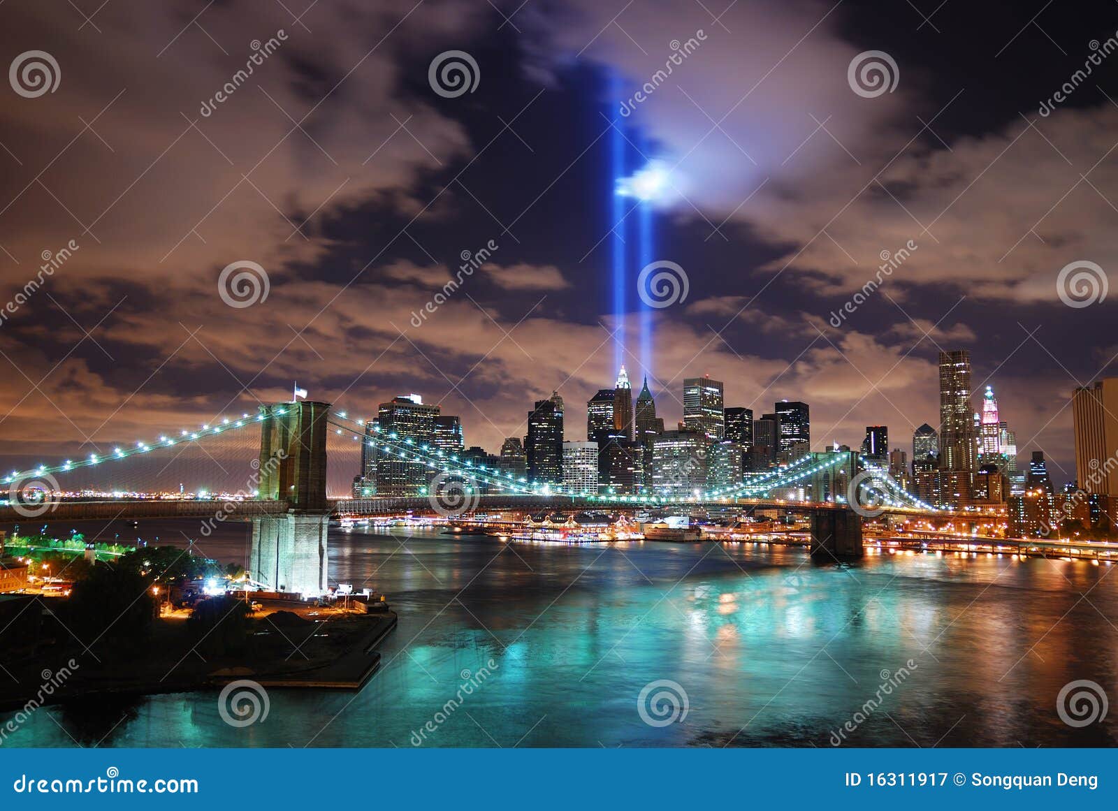 Remember September 11. New York City Stock Image - Image of hudson ...