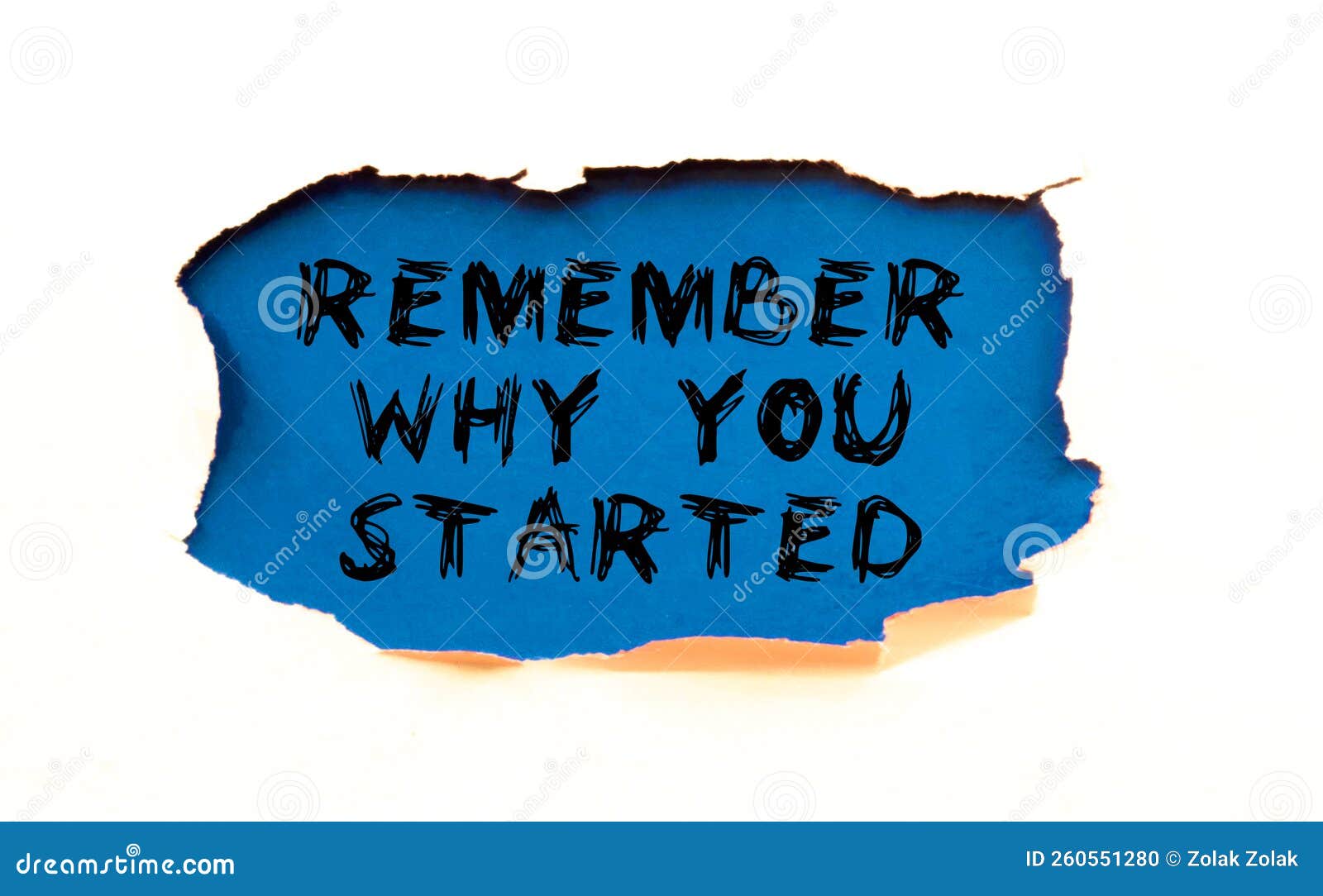 Remember Why You Started, Text Like Planning on Notepad and Wooden ...