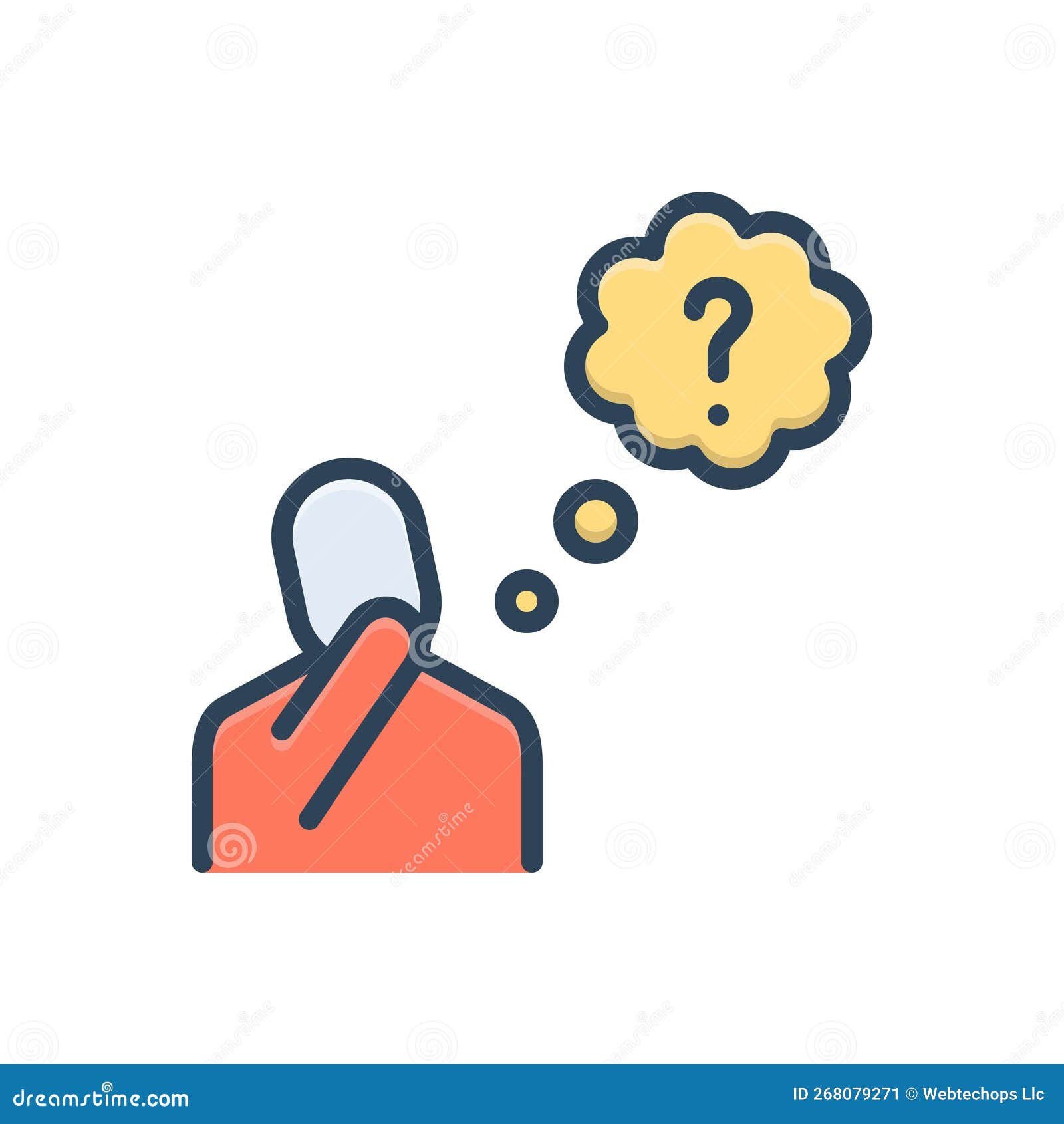 Color Illustration Icon for Remembered, Memory and Recall Stock ...