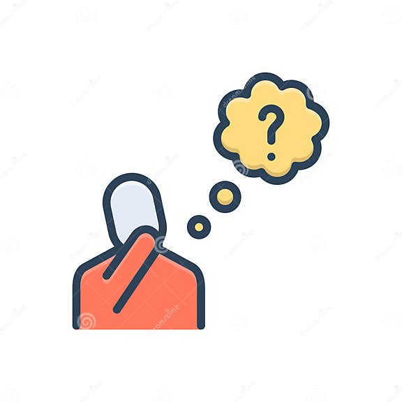 Color Illustration Icon for Remembered, Memory and Recall Stock ...