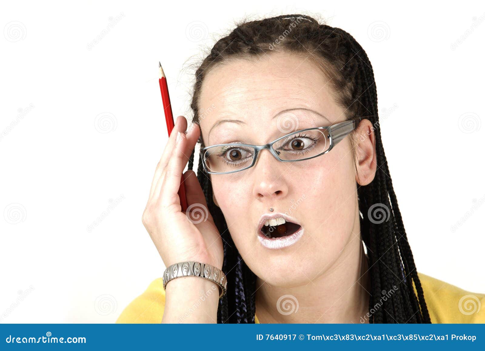 Remembering stock image. Image of businesswoman, beautiful - 7640917