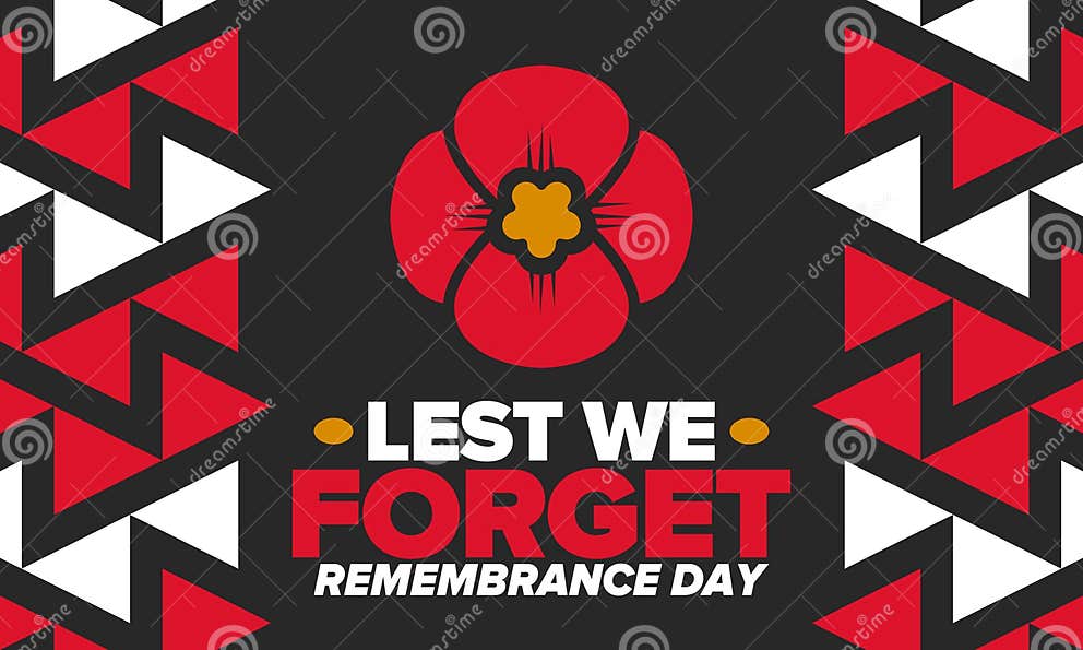 Remembrance Day. Lest we Forget. Remembrance Poppy. Poppy Day. Memorial ...