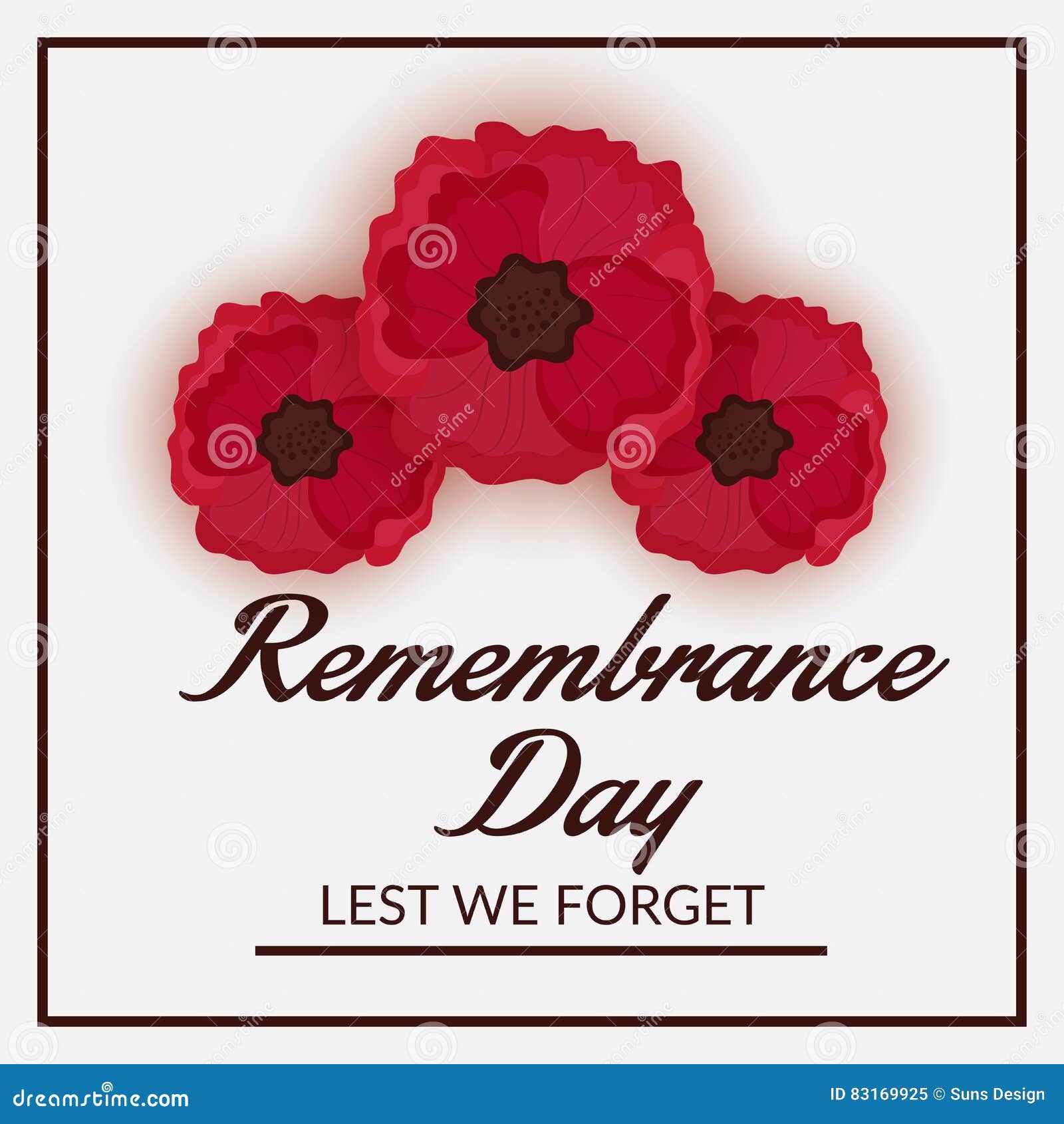 Remembrance Day stock illustration. Illustration of flag - 83169925