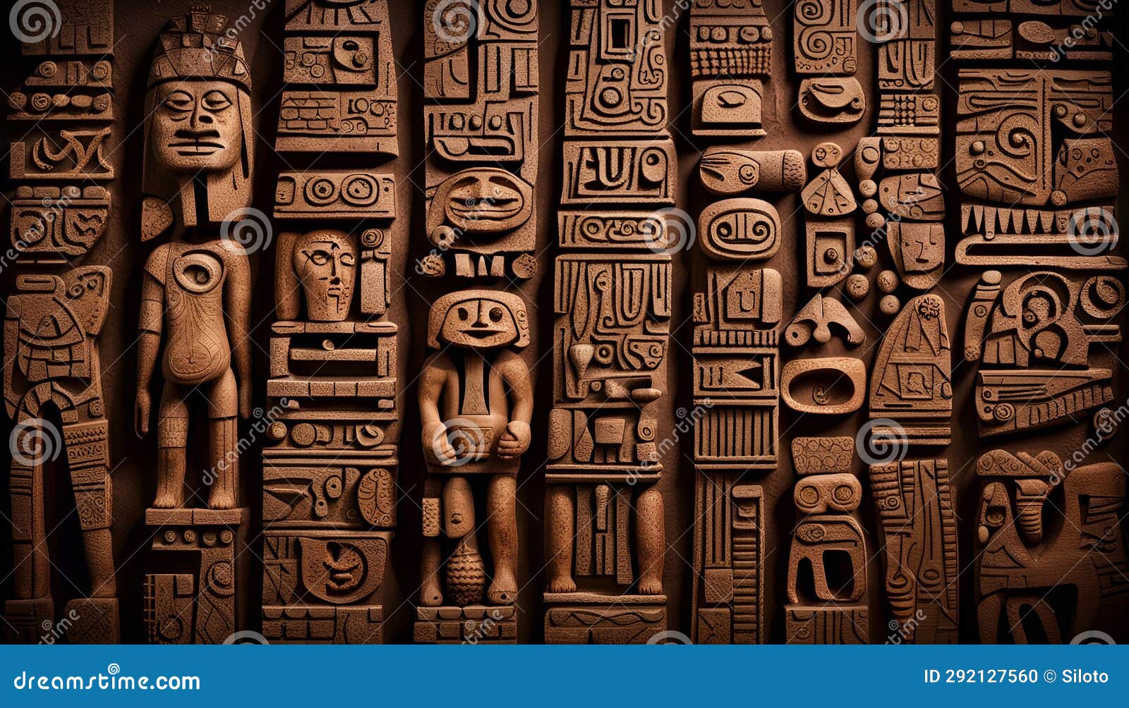 Remembrance of a Mythical Land Stock Illustration - Illustration of ...