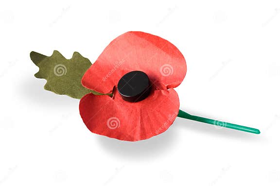 Remembrance Red Poppy stock image. Image of army, cross - 27089505