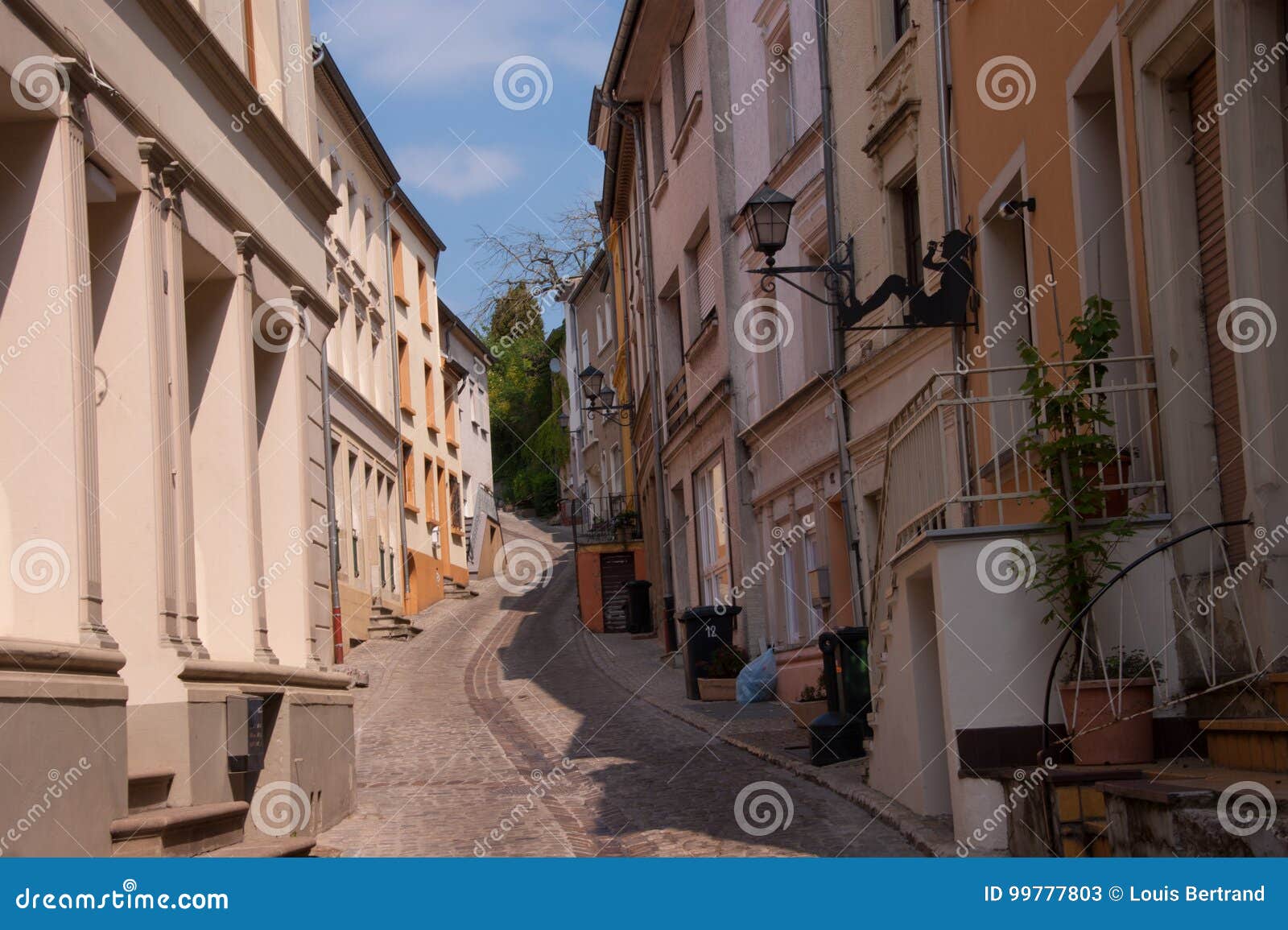 Remich, Luxemburg stock afbeelding. Image of stadsgezichten - 99777803