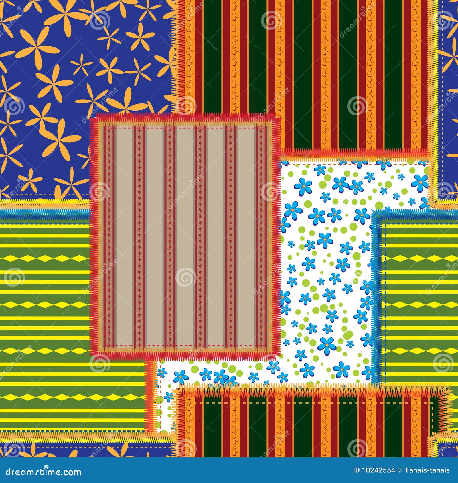 Remiendo ilustración del vector. Ilustración de amarillo - 10242554