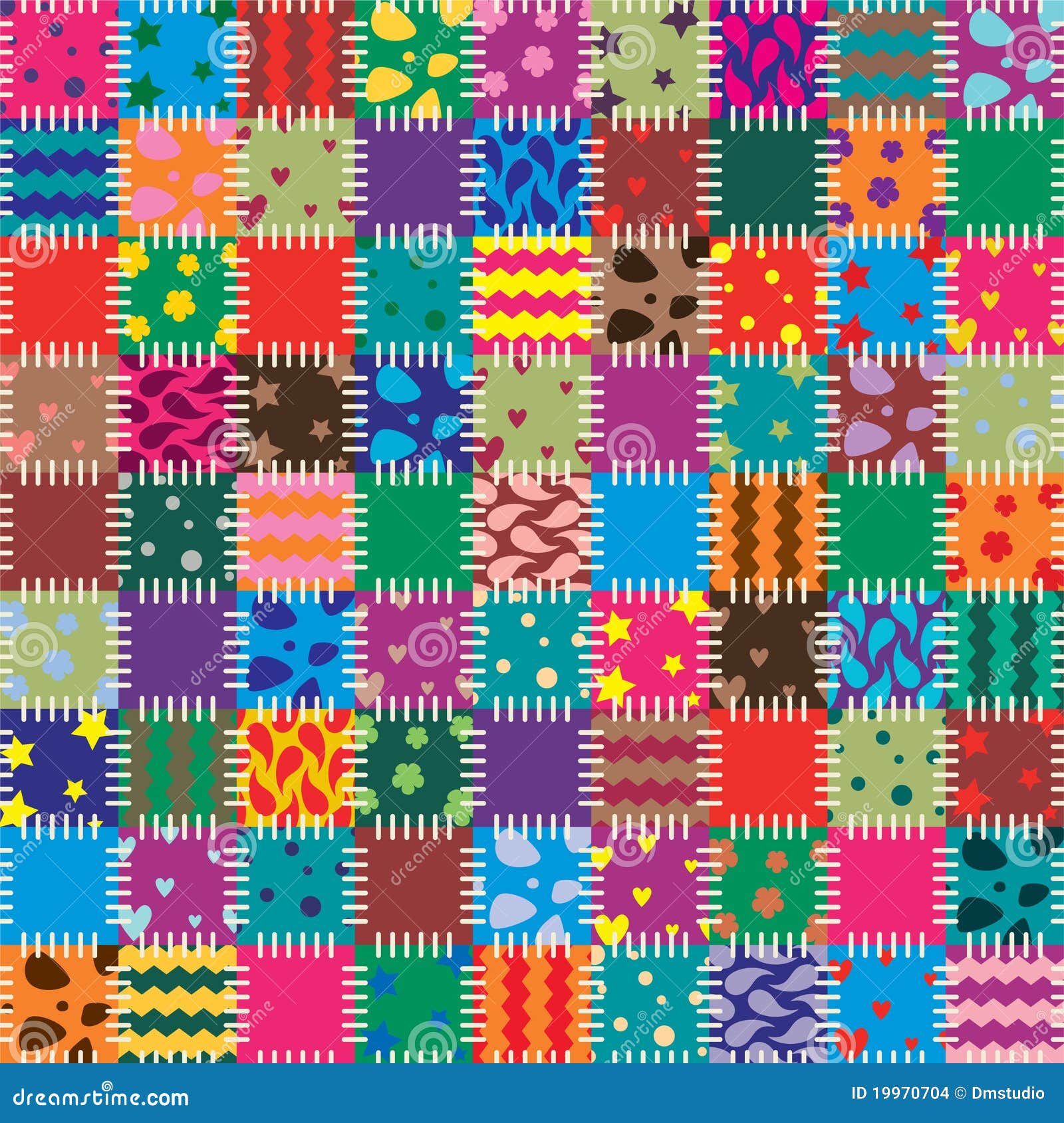 Remiendo ilustración del vector. Ilustración de rojo - 19970704