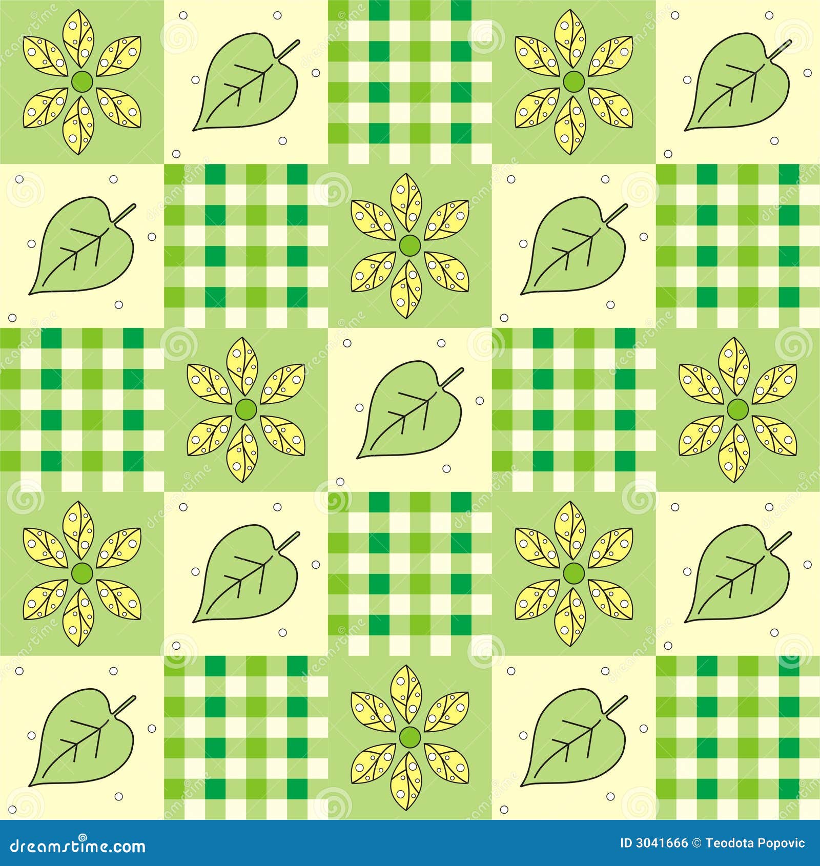 Remiendo stock de ilustración. Ilustración de hojas, guinga - 3041666