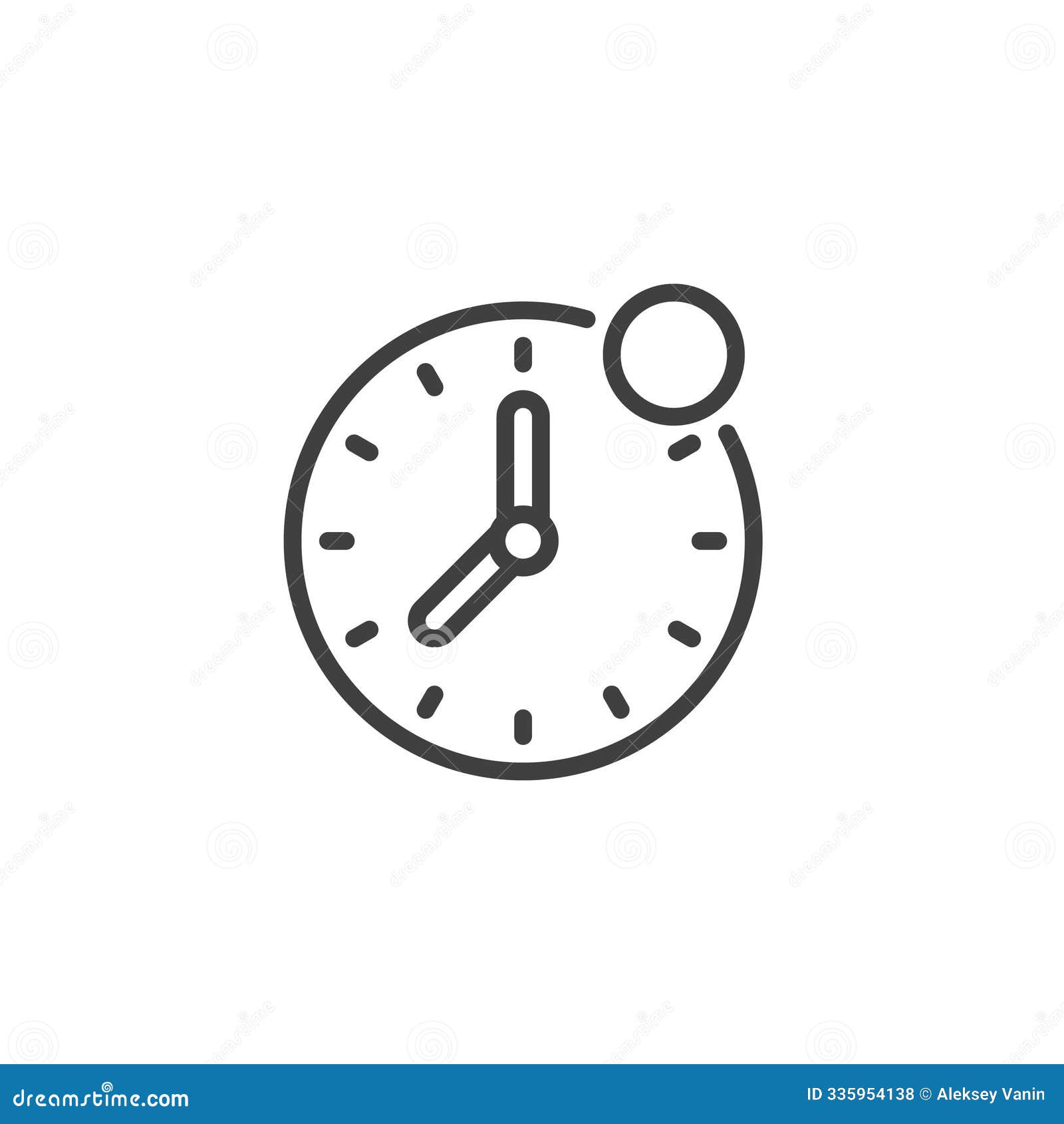 Reminder Alert line icon stock illustration. Illustration of editable ...