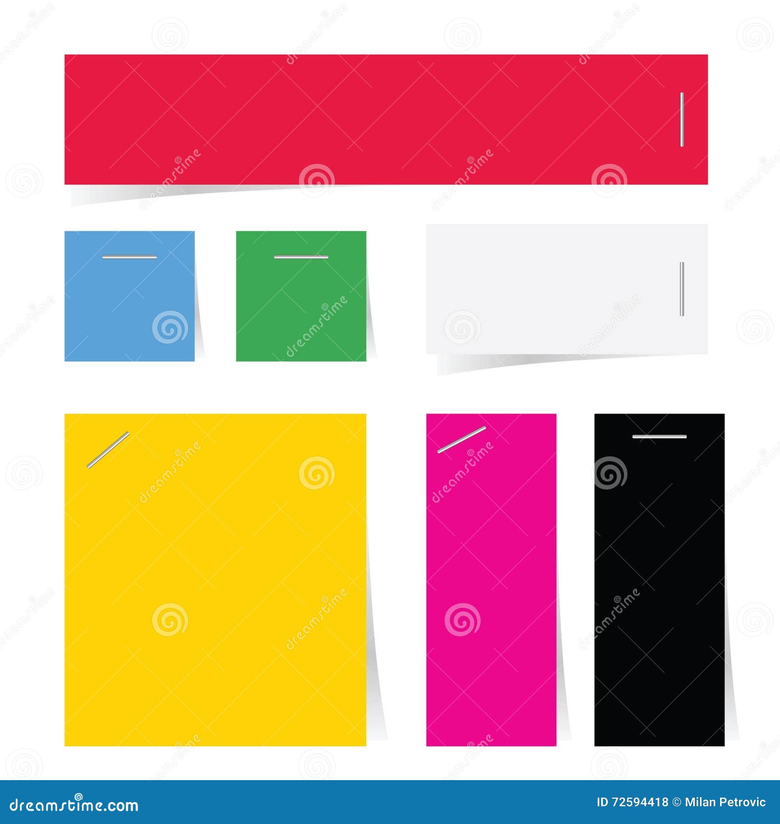 Reminder in Color Art Illustration Stock Vector - Illustration of ...