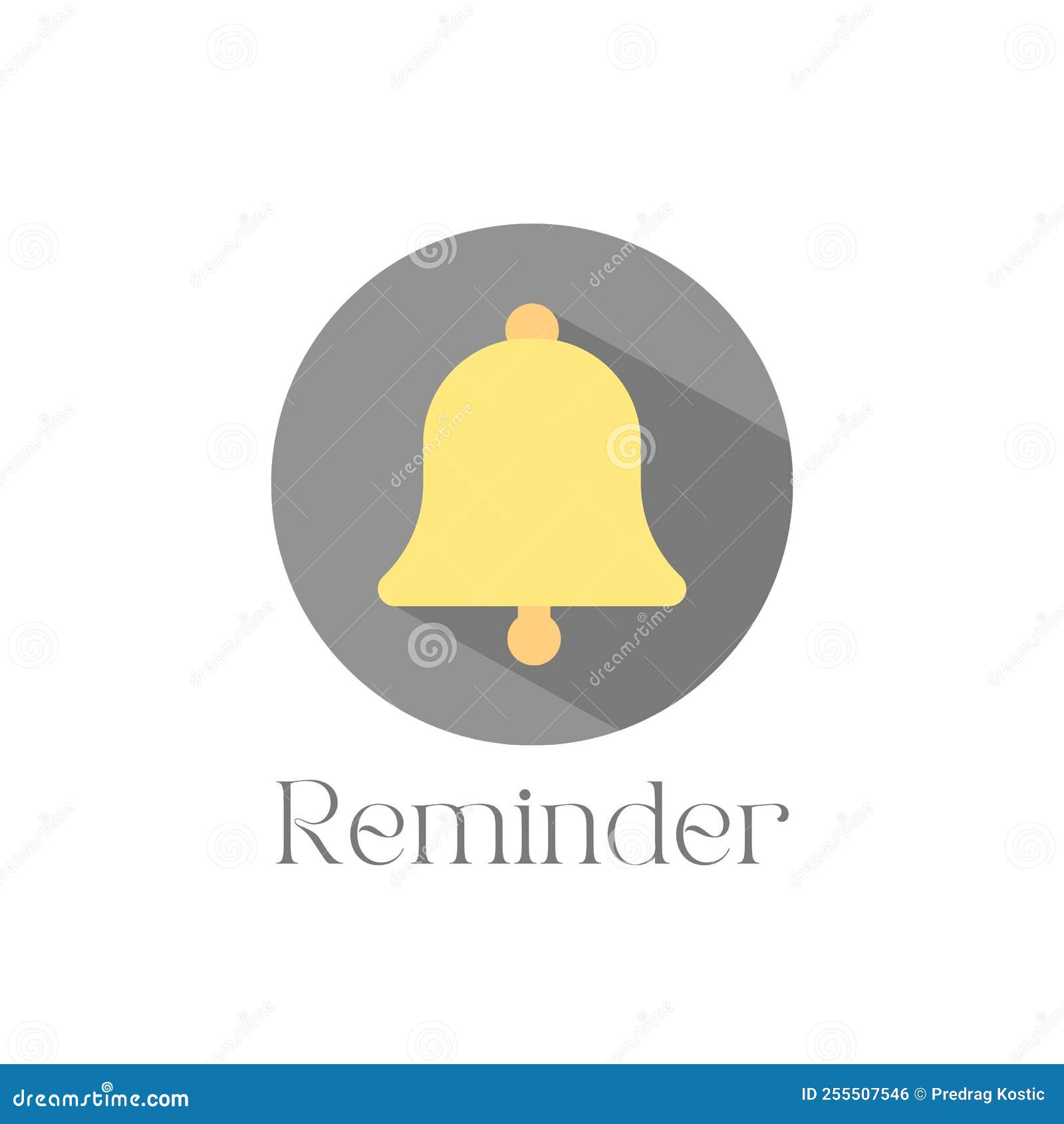 Reminder icon stock illustration. Illustration of line - 255507546