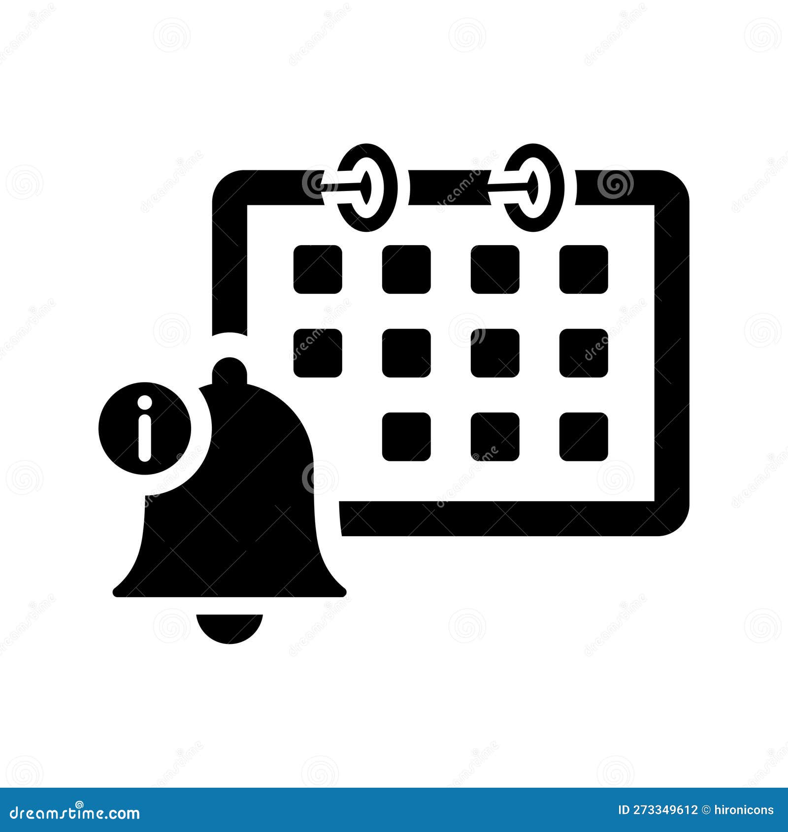 Reminder Icon. Simple Vector Graphics Stock Illustration - Illustration ...