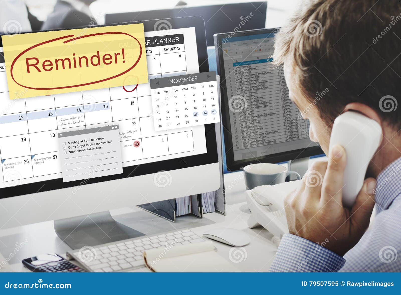 Reminder Important Memo Memory Notice Text Concept Stock Image - Image ...