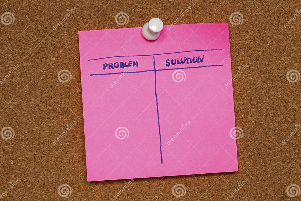 Reminder Note Solution,problem Stock Photo - Image of question ...