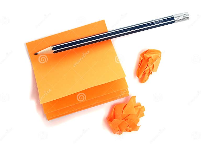 Reminder with pencil stock photo. Image of paper, notepaper - 10248402