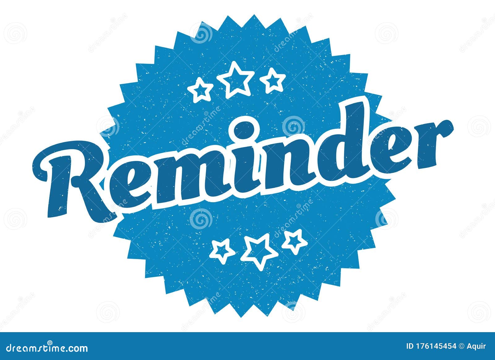 Reminder Sign. Reminder Vintage Retro Label Stock Vector - Illustration ...