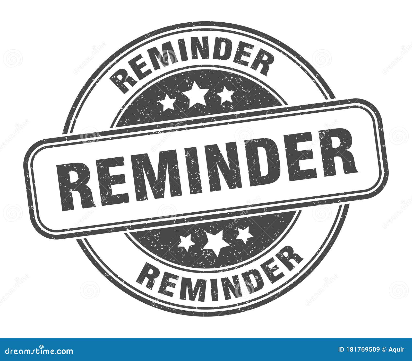 Reminder Stamp. Reminder Round Grunge Sign Stock Vector - Illustration ...