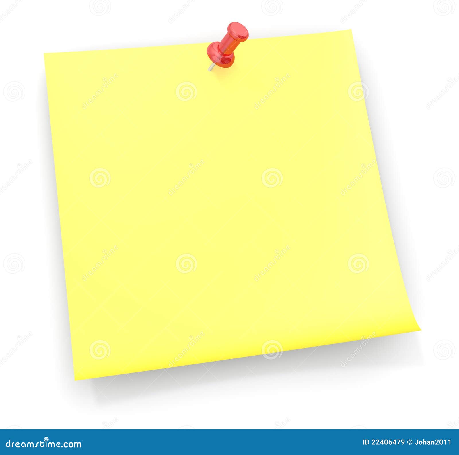 Sticky Note With Pin Needle Cartoon Vector | CartoonDealer.com #147891999