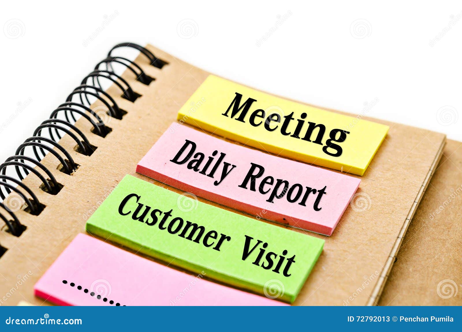 Reminder Sticky Note For Use Office Work. Stock Image - Image of sales ...