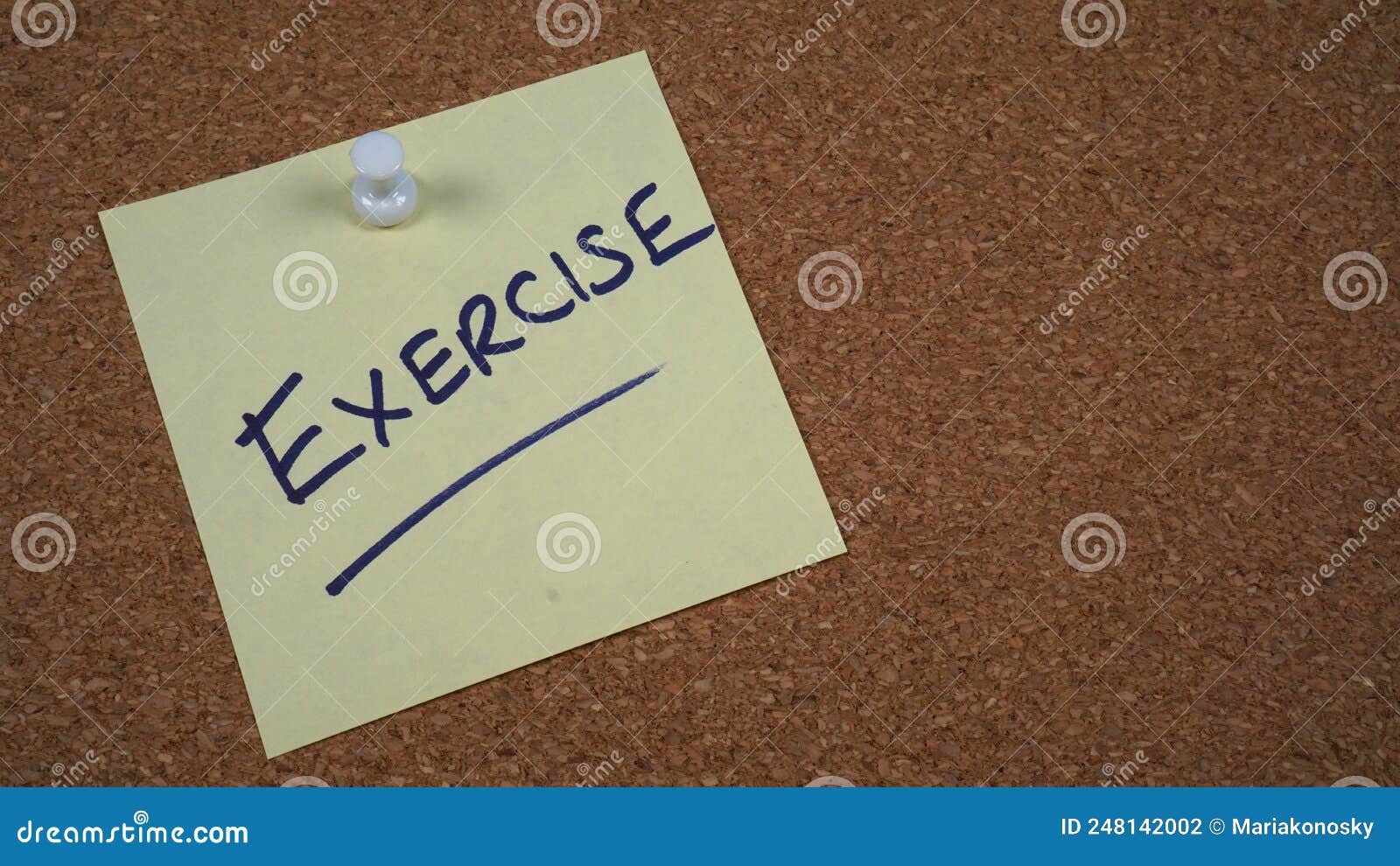 Reminder to Exercise stock photo. Image of notice, goal - 248142002
