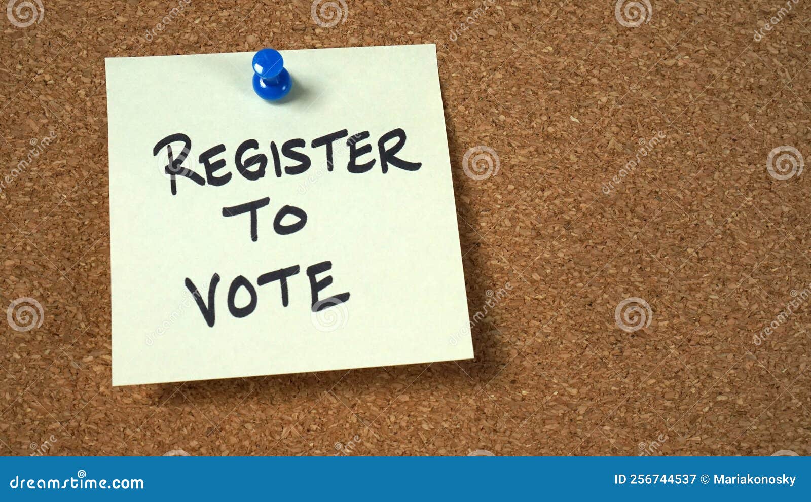 Reminder To Register To Vote Stock Image - Image of voter, politics ...