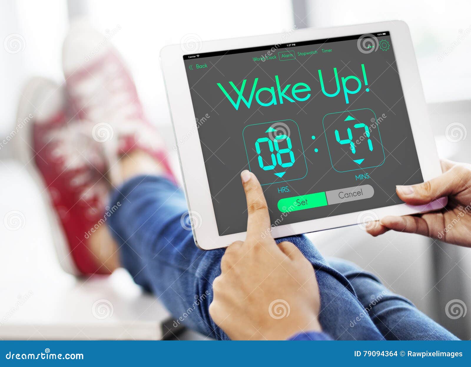 Reminder Wake Up Clock Concept Stock Photo - Image of reminder, hands ...