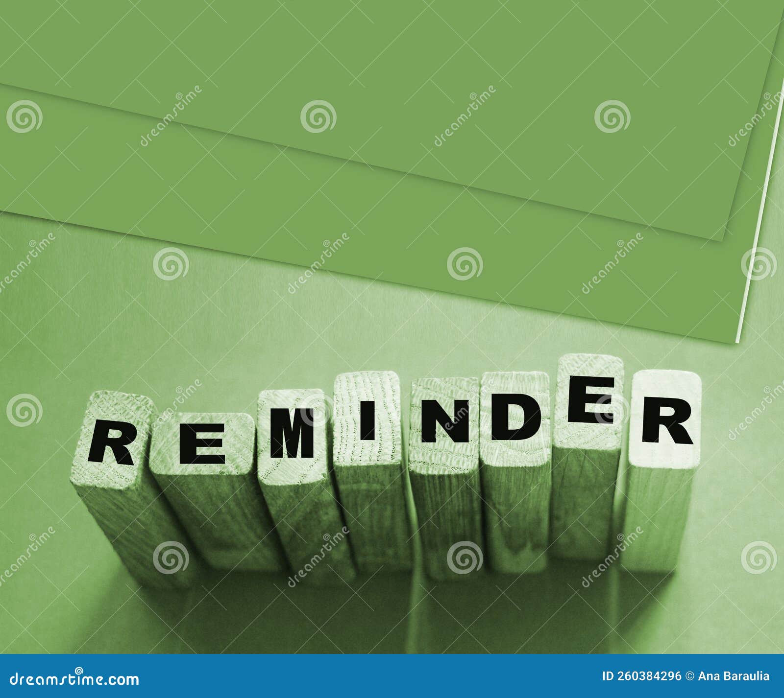 REMINDER Word Made with Building Blocks. Schedule Concept Stock Photo ...