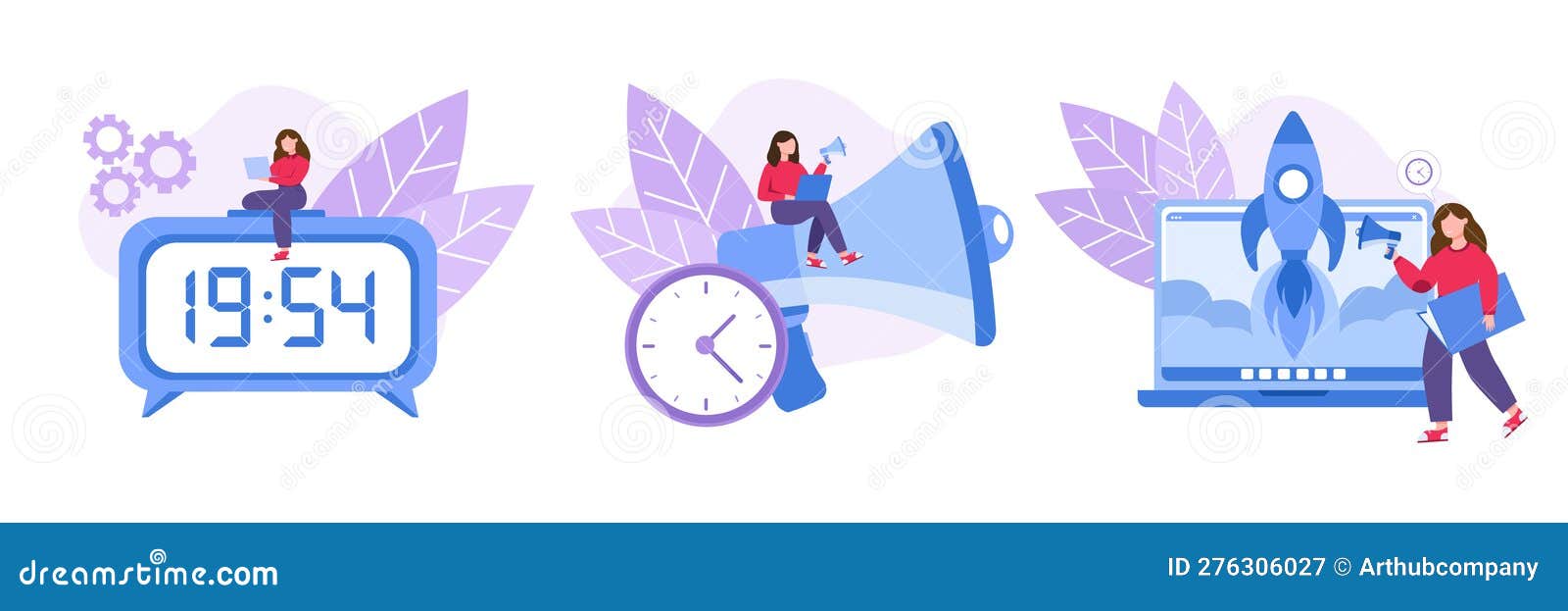 Reminder about Work. Timely Performance of Task Stock Vector ...