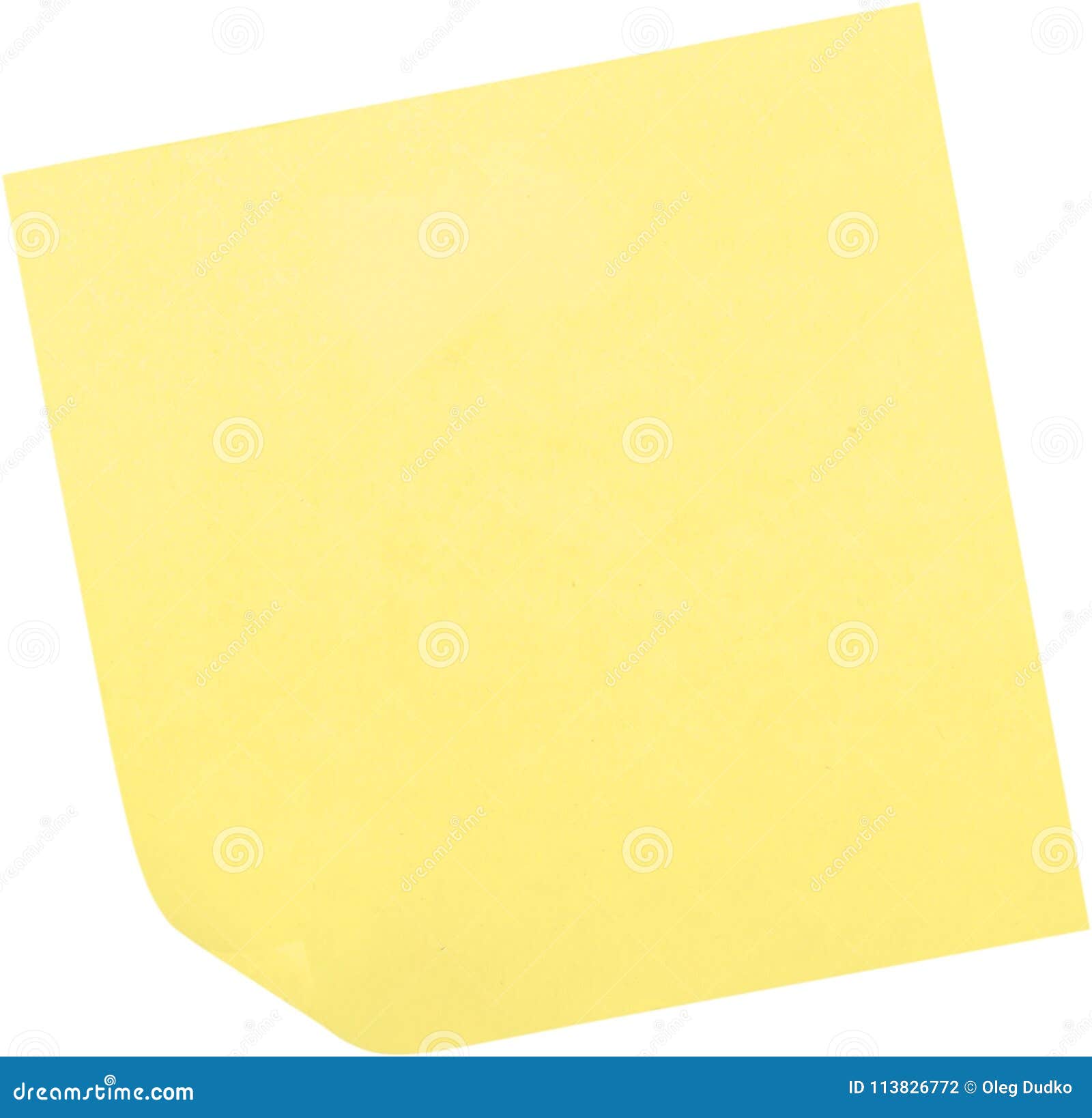 Yellow Sticky Note - Isolated Stock Photo - Image of sticky, paper ...