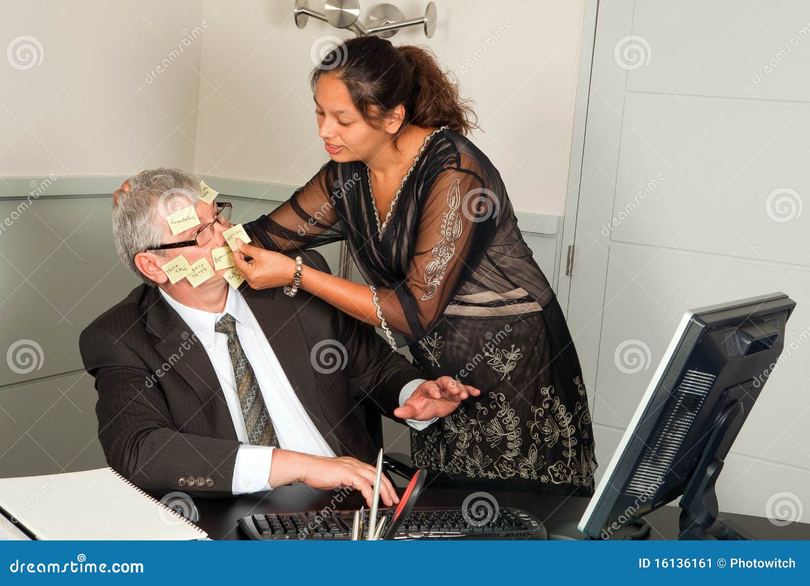 Reminders for the manager stock image. Image of note - 16136161