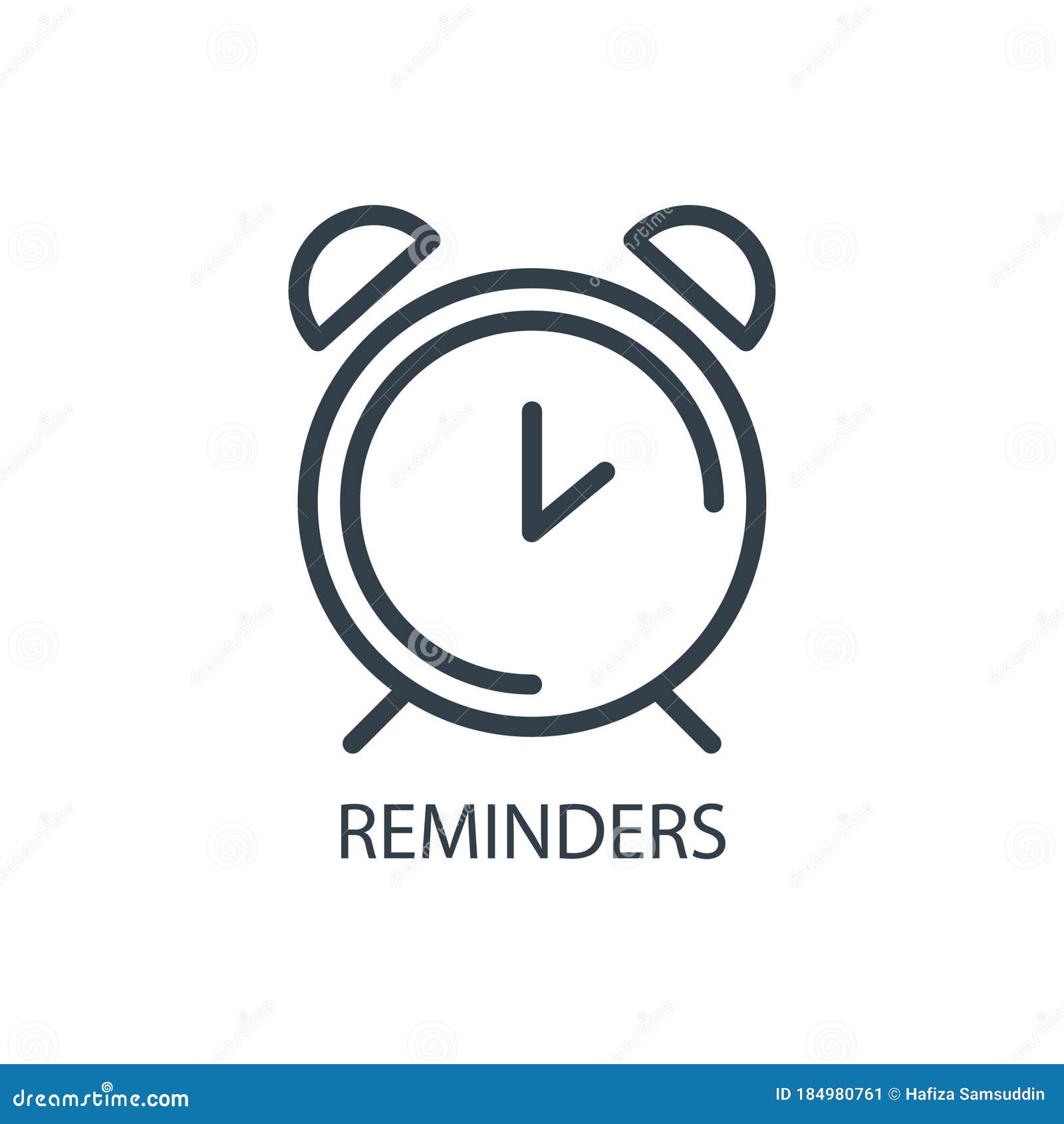 Reminders. Vector Illustration Decorative Design Stock Illustration ...