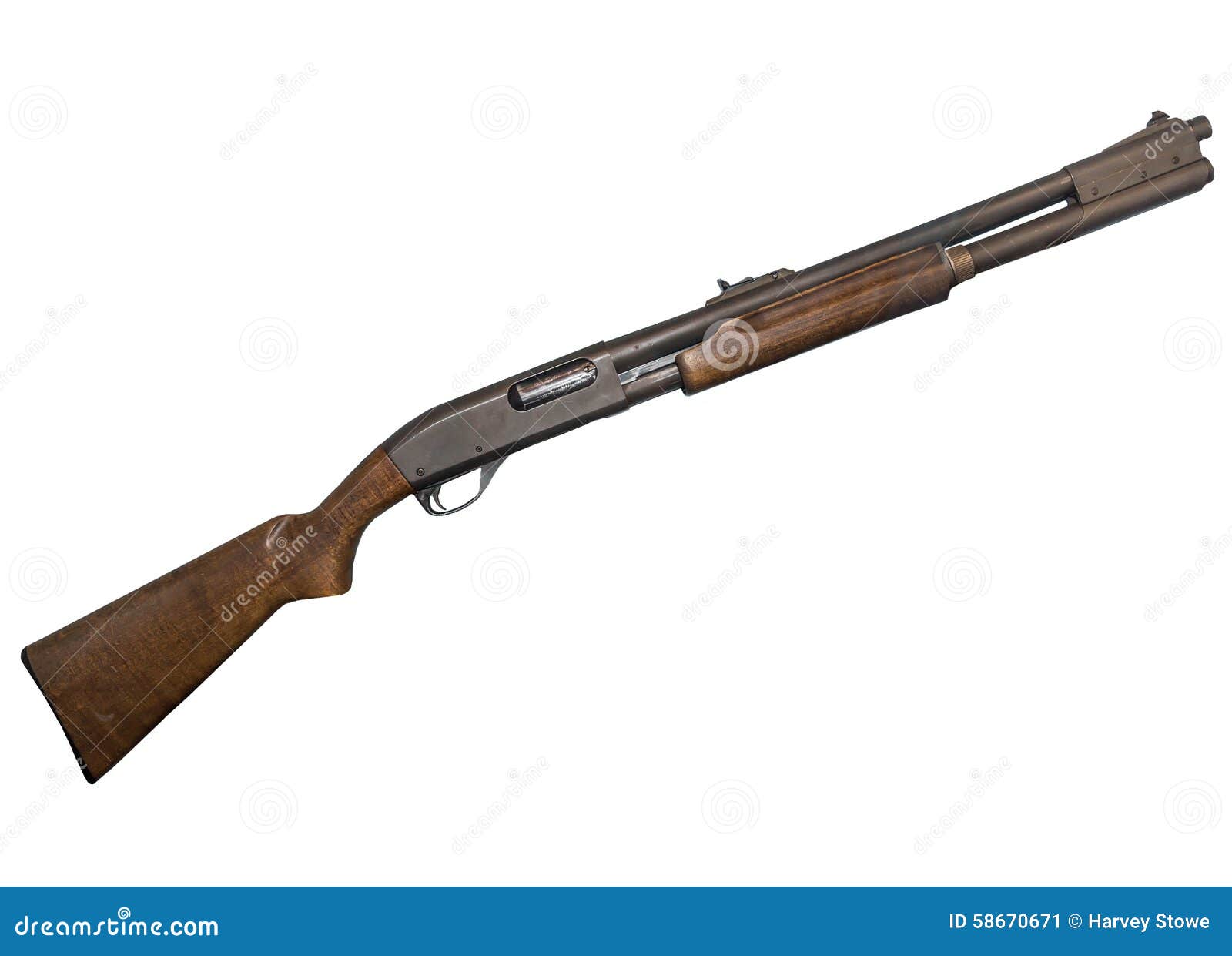 Remington Combat Shotgun redactionele foto. Image of brand - 58670671