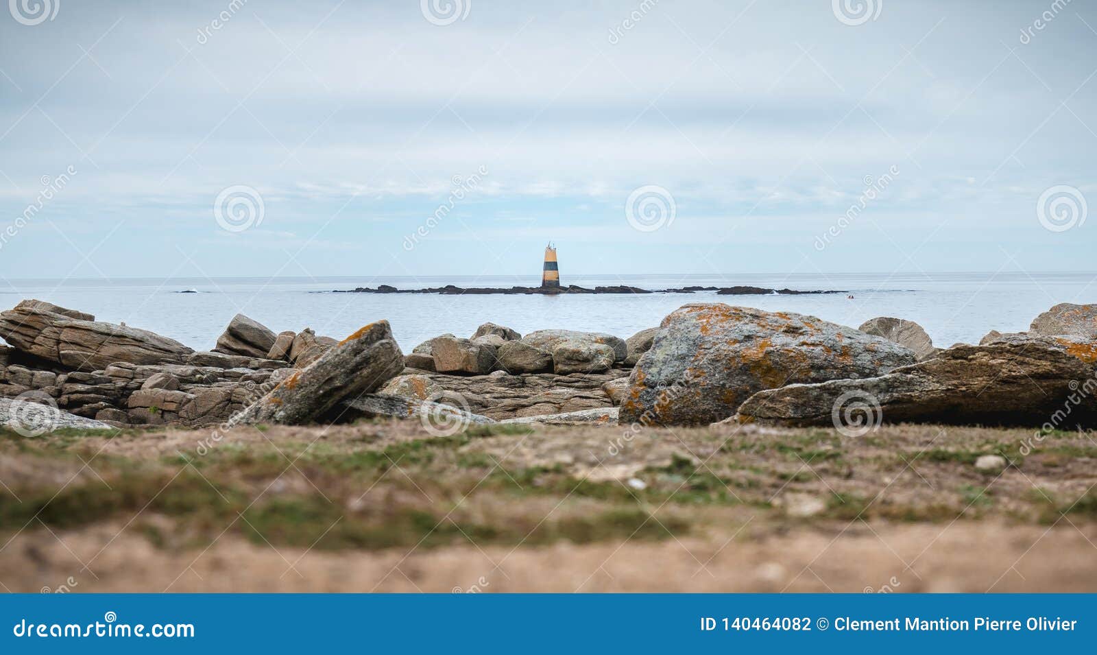 Remnant of a Semaphore at Pointe Du but on Yeu Island Stock Photo ...