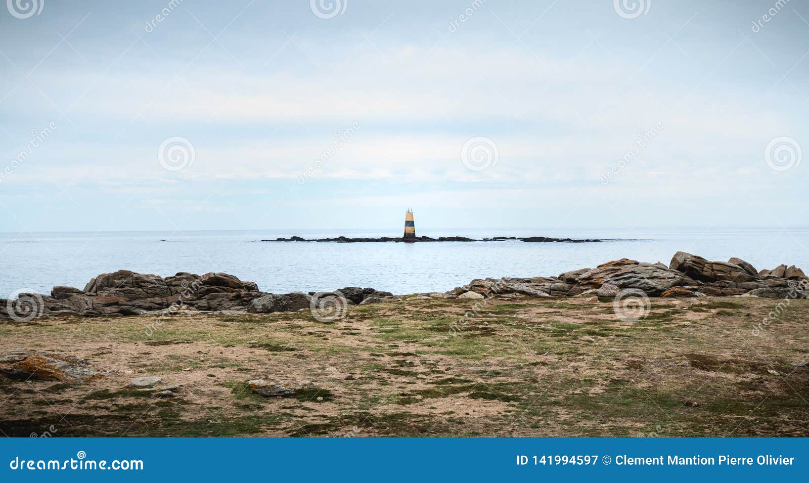 Remnant of a Semaphore at Pointe Du but on Yeu Island Stock Image ...