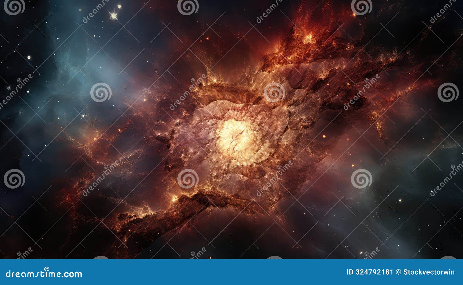 Remnant star exploding stock illustration. Illustration of frame ...