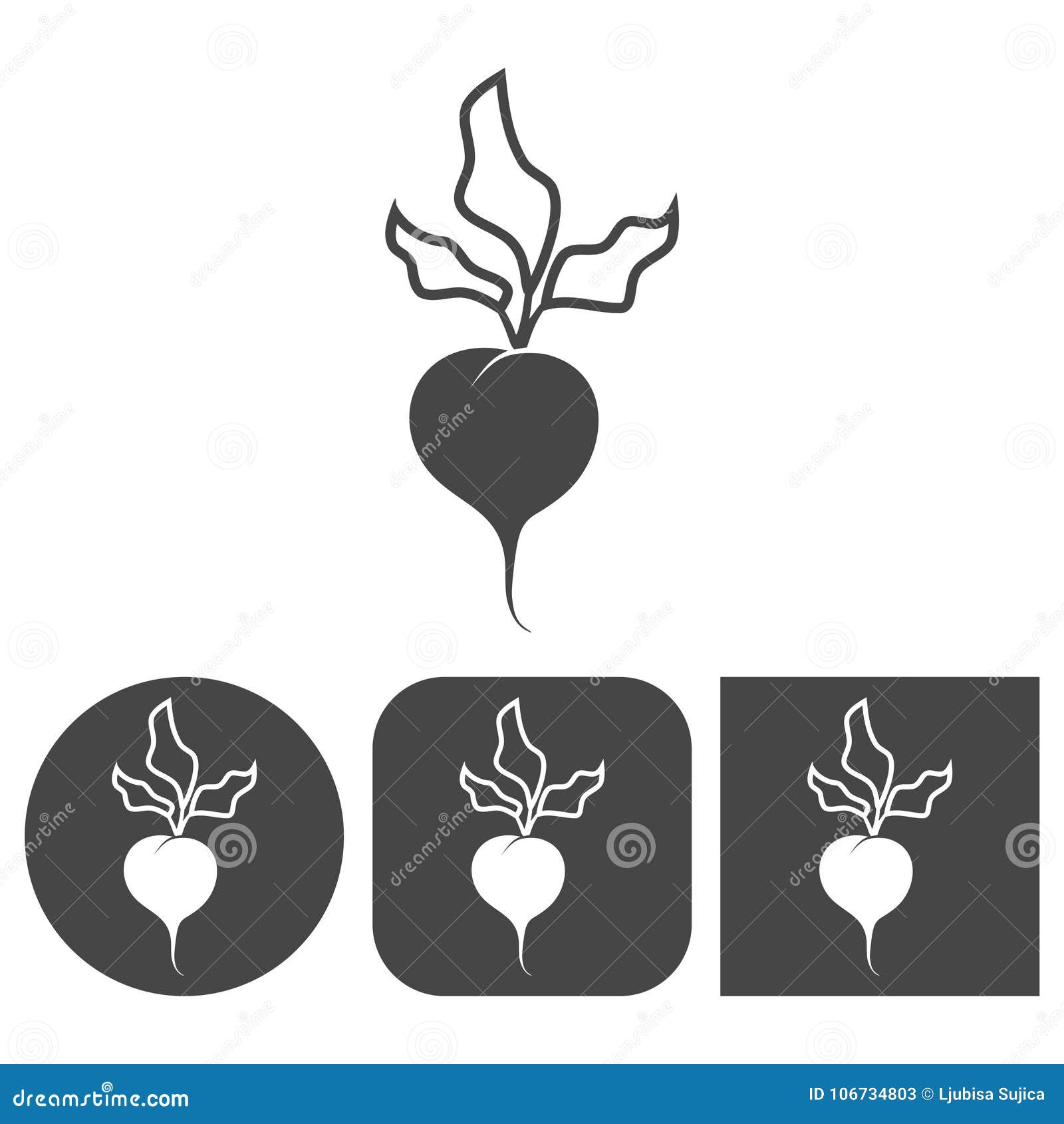 Remolacha - Icono Del Vector Ilustración del Vector - Ilustración de ...