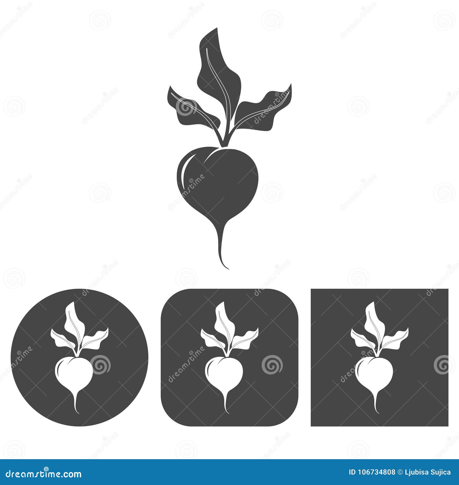 Remolacha - Icono Del Vector Ilustración del Vector - Ilustración de ...