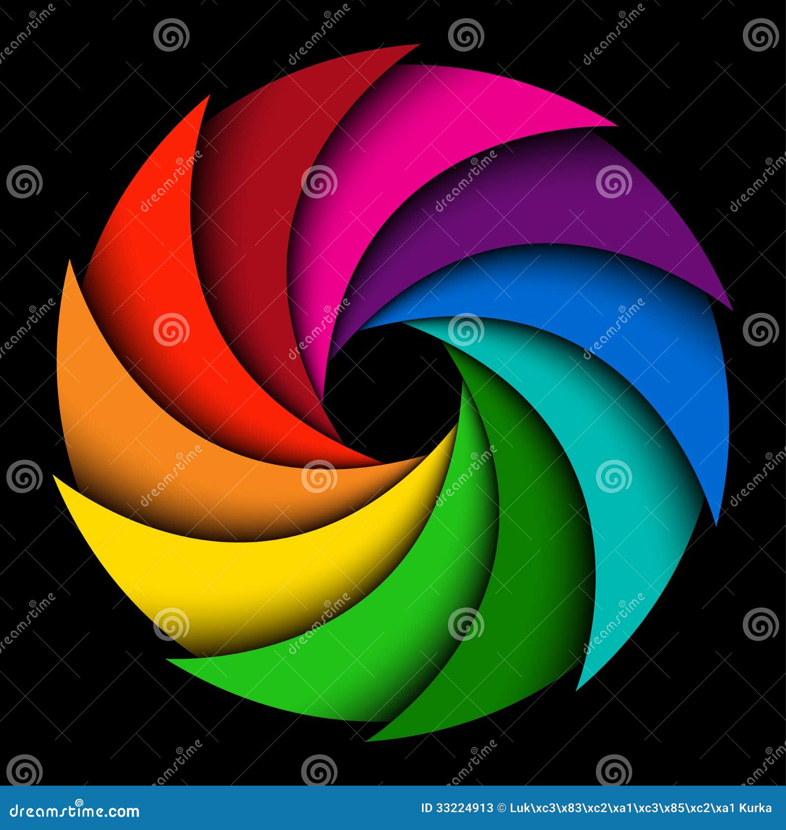 Remolino Colorido Del Arco Iris Ilustración del Vector - Ilustración de ...