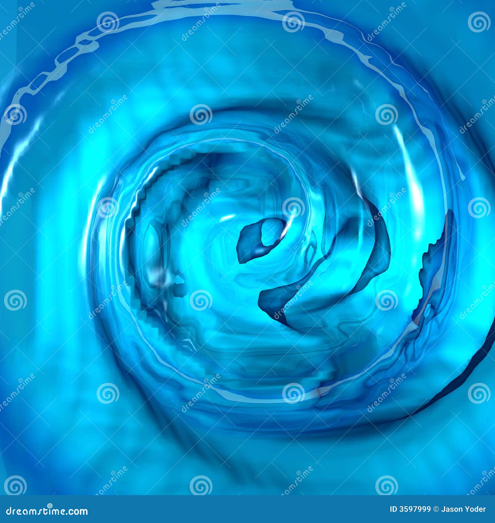 Remolino líquido azul stock de ilustración. Ilustración de arco - 3597999